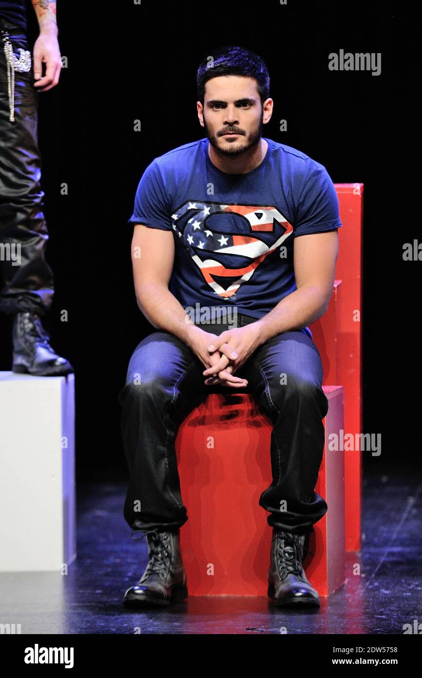 Franck Le Hen performing during the 'Revenir Un Jour' comedy show ...