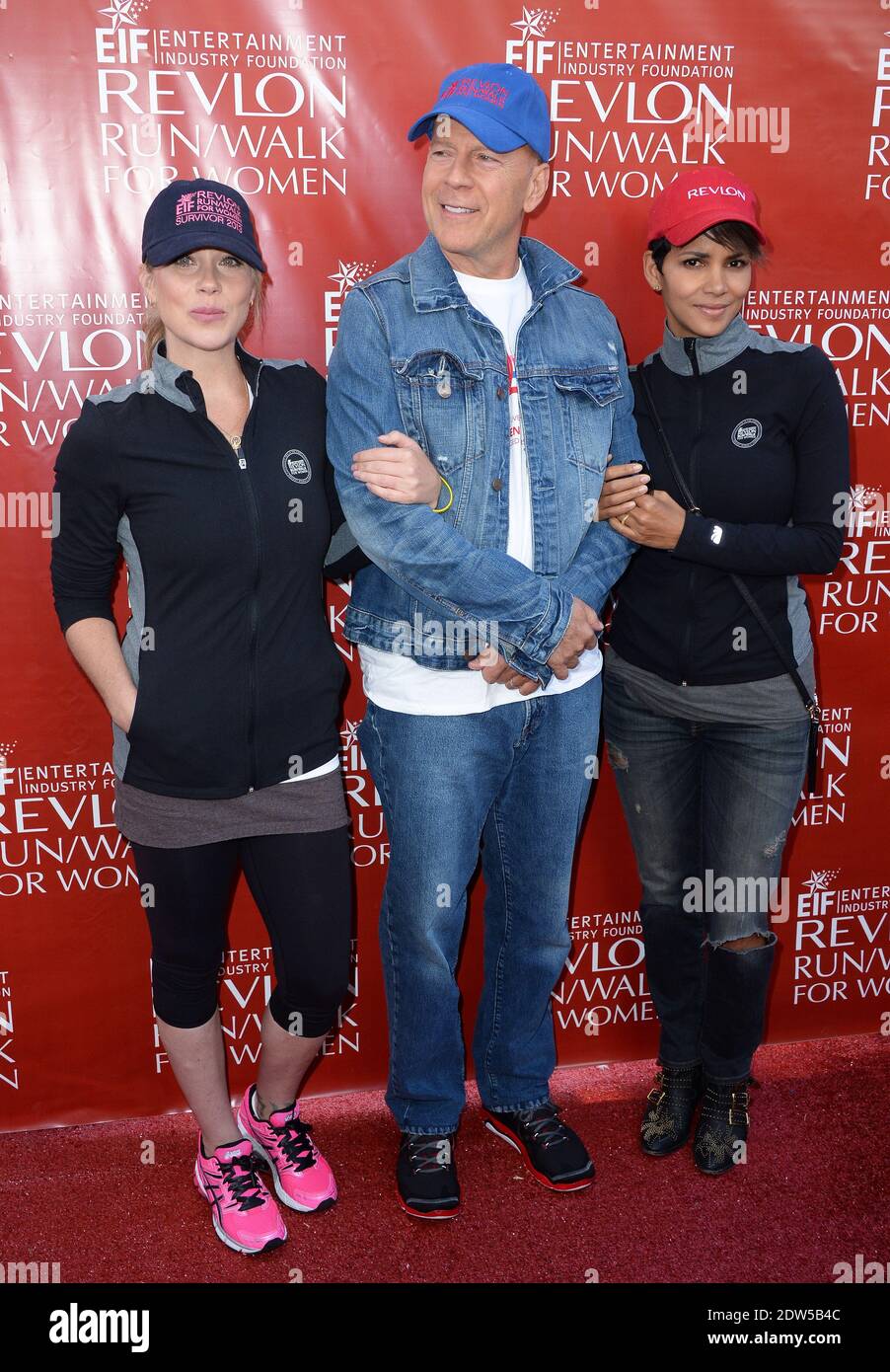 Bruce Willis and Halle Berry attend the 21st Annual EIF Revlon Run Walk ...