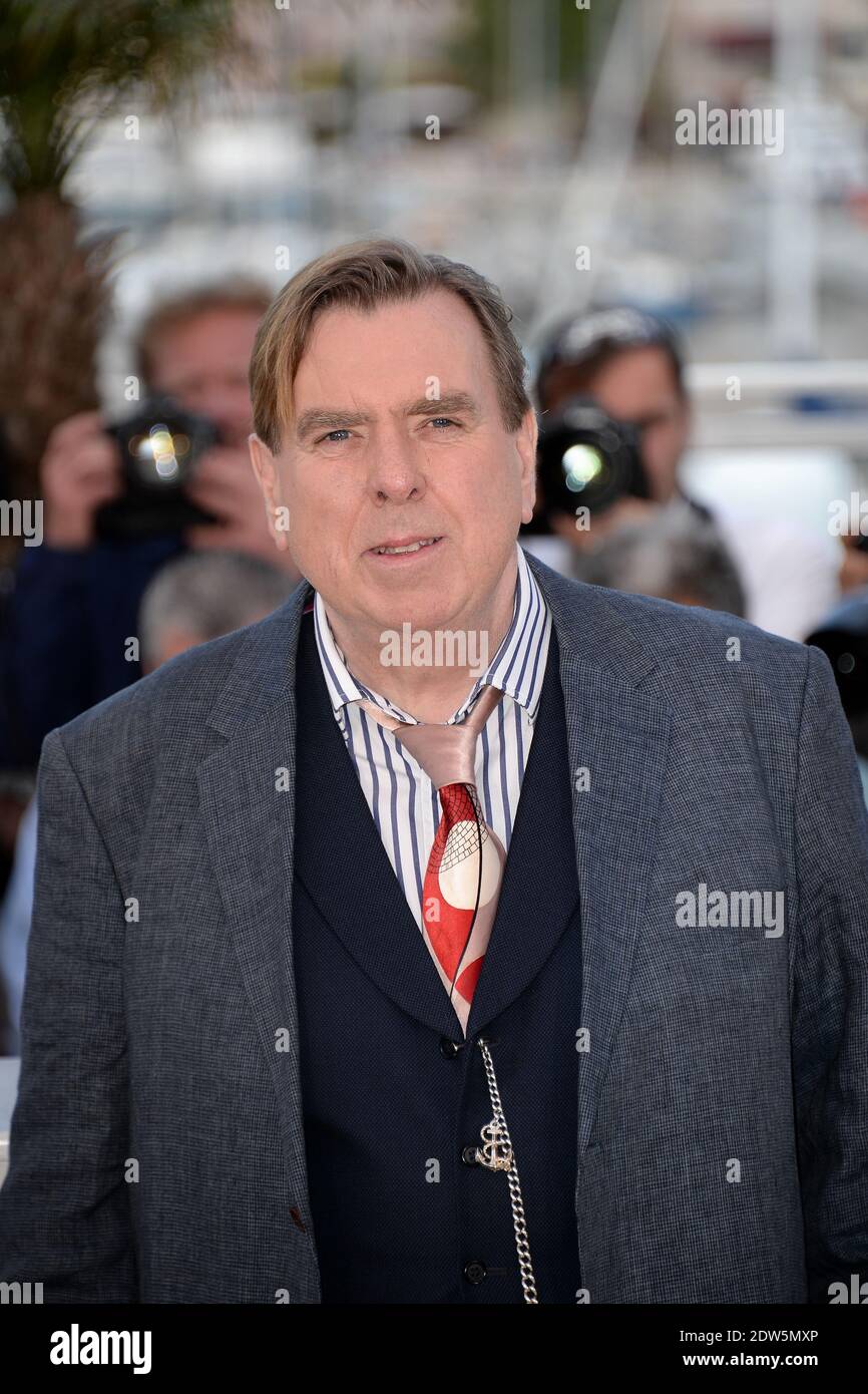 Timothy Spall posing at Mr Turner photocall presented in competition at ...