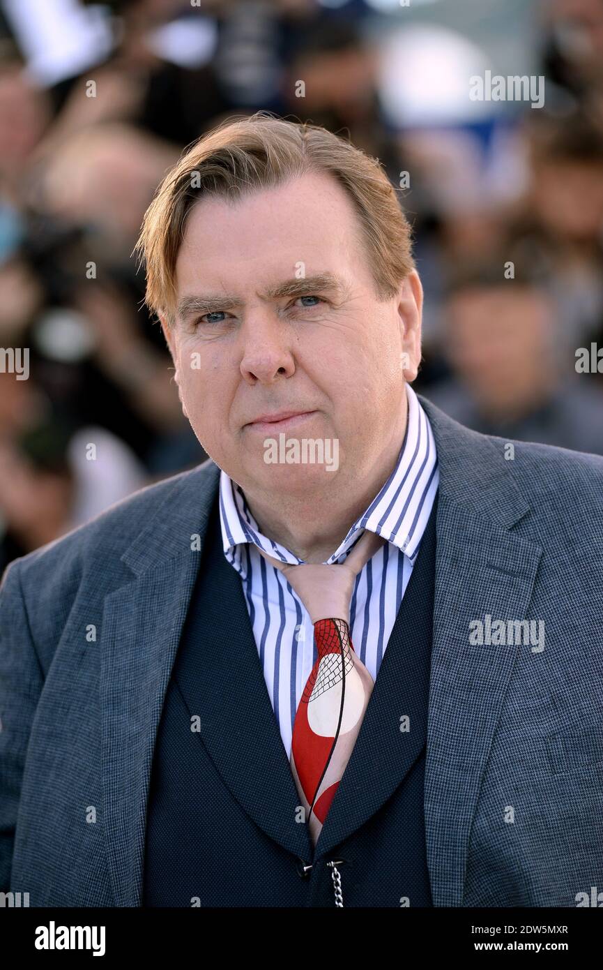 Timothy Spall posing at Mr Turner photocall presented in competition at ...