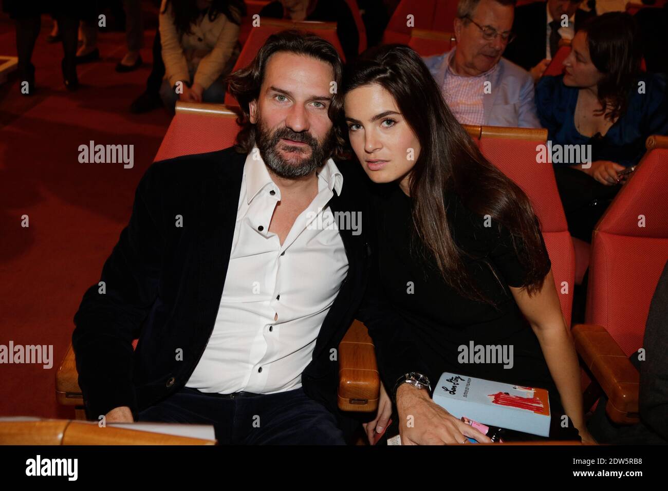 Frederic Beigbeder and his wife Lara Micheli attending the Caroussel d'Or ceremony during the ...
