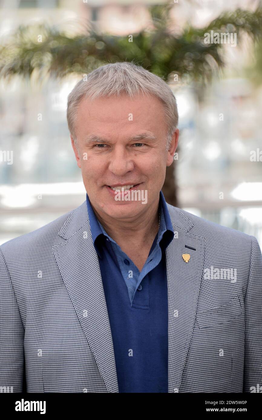Slava Fetisov attending the photocall for the film Red Army at the Palais Des Festivals in ...
