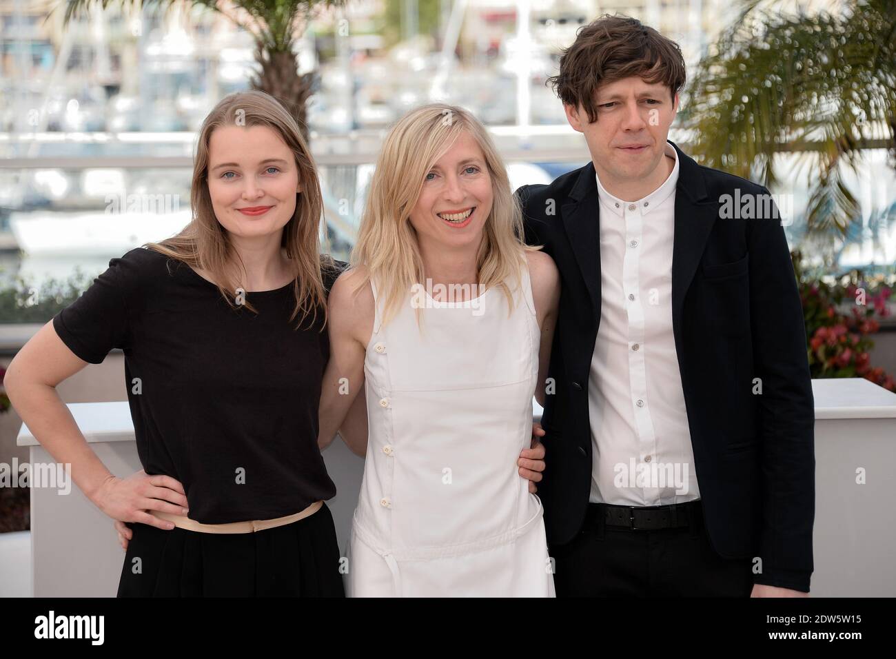 Christian Friedel, Director Jessica Hausner, Birte Schnoeink attending ...