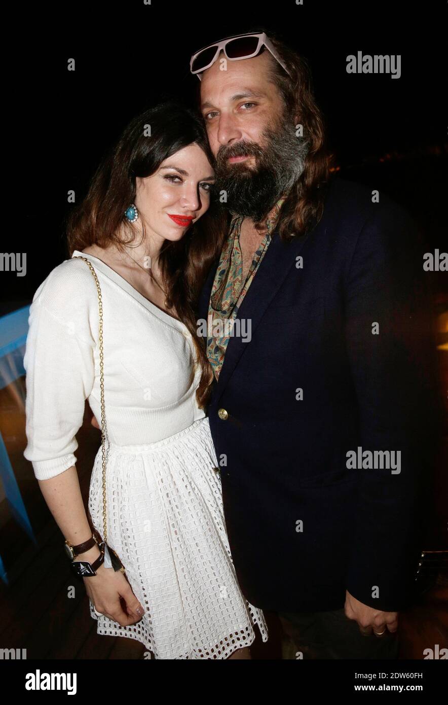Sebastien Tellier and his wife attending the Sebastien Tellier Concert ...