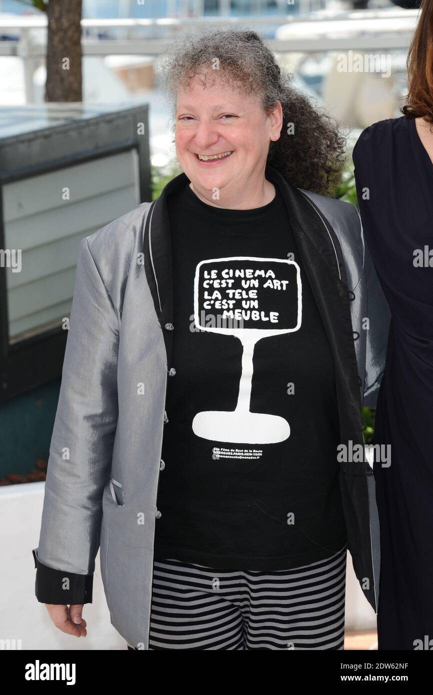 Lisa Nesselson posing at Camera D'Or Jury photocall held at the Palais ...
