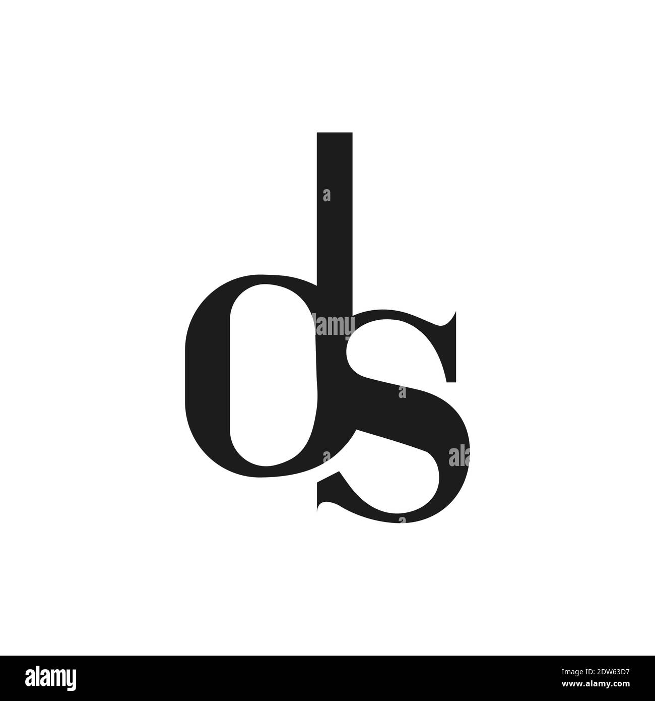 Initial letter ds logo or sd logo vector design template Stock Vector ...