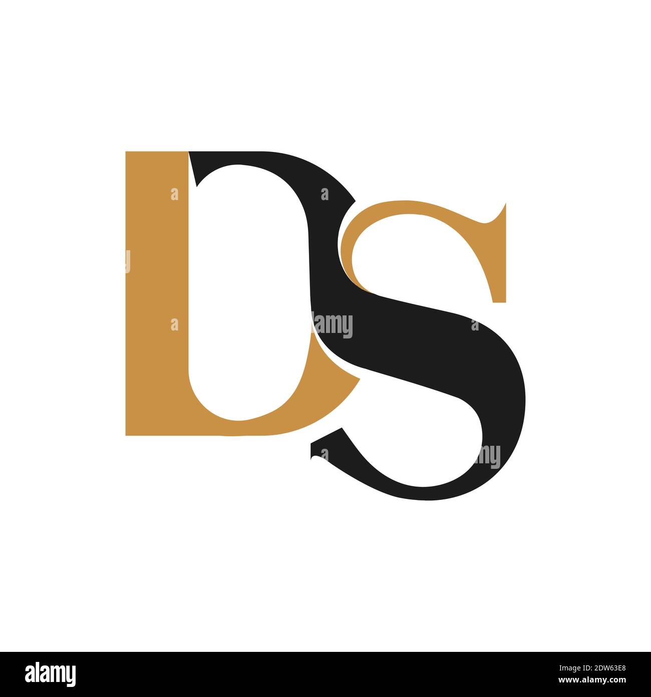 Initial letter ds logo or sd logo vector design template Stock Vector ...