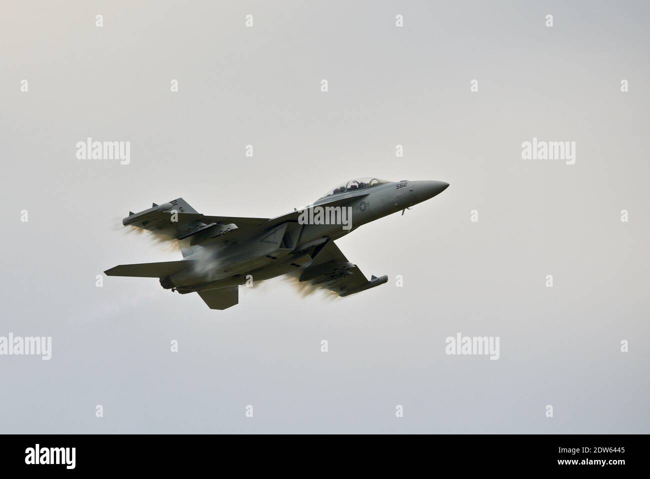Flight demonstration featuring lethal capabilities of F-18 Super Hornet ...