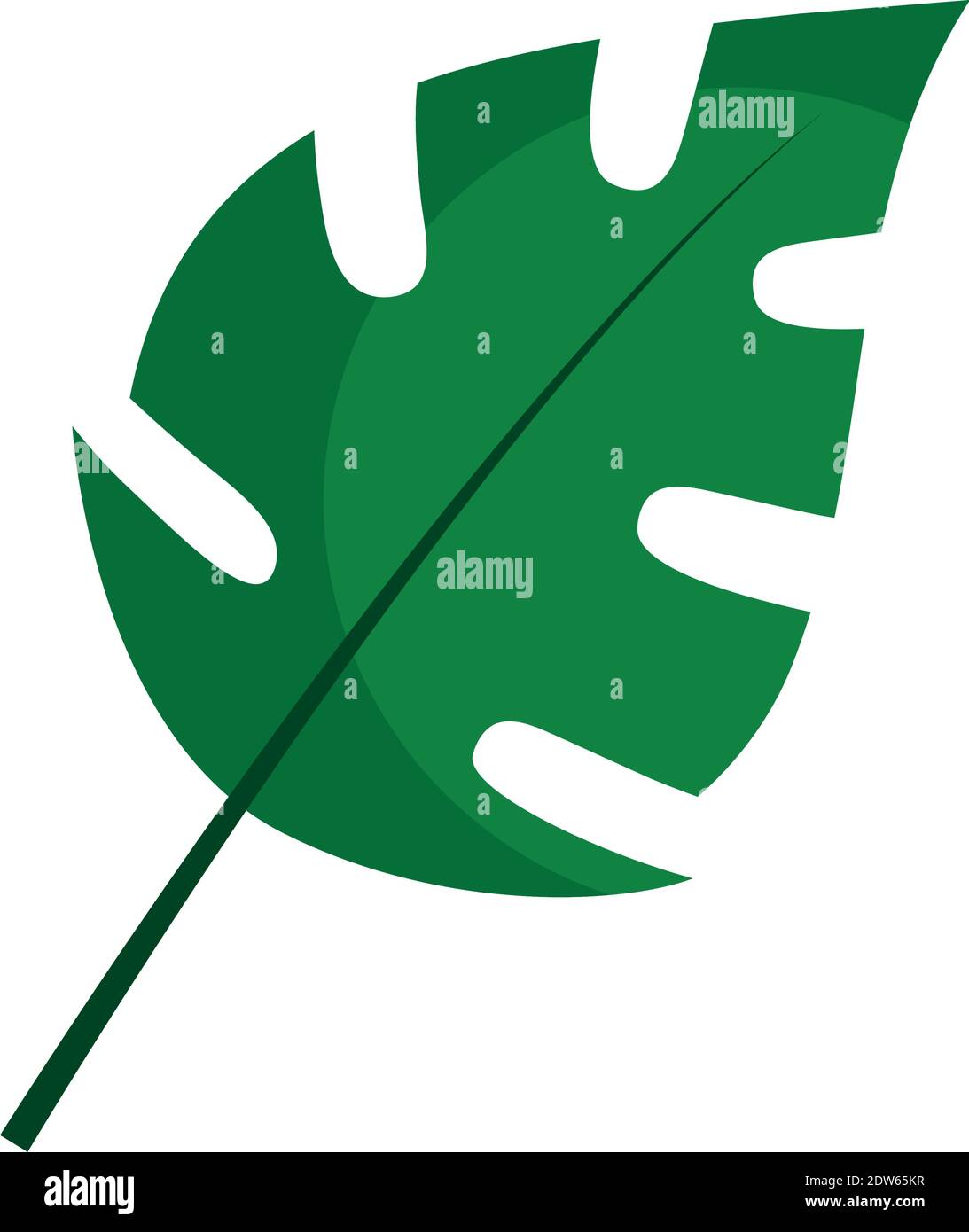 cleft leaf plant flat style icon Stock Vector Image & Art - Alamy