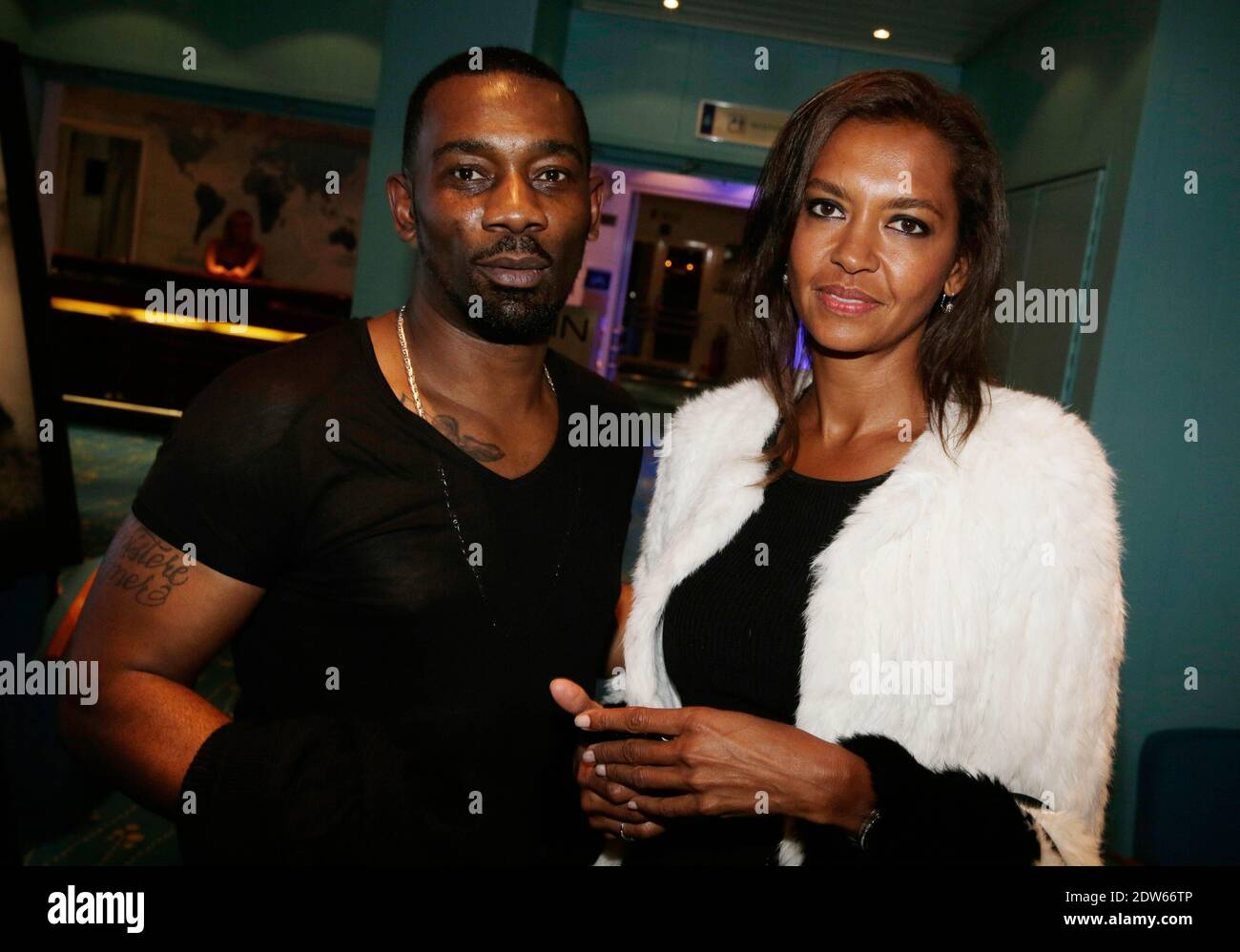 Passi and Karine Lemarchand attending Reebok party held at Villa ...