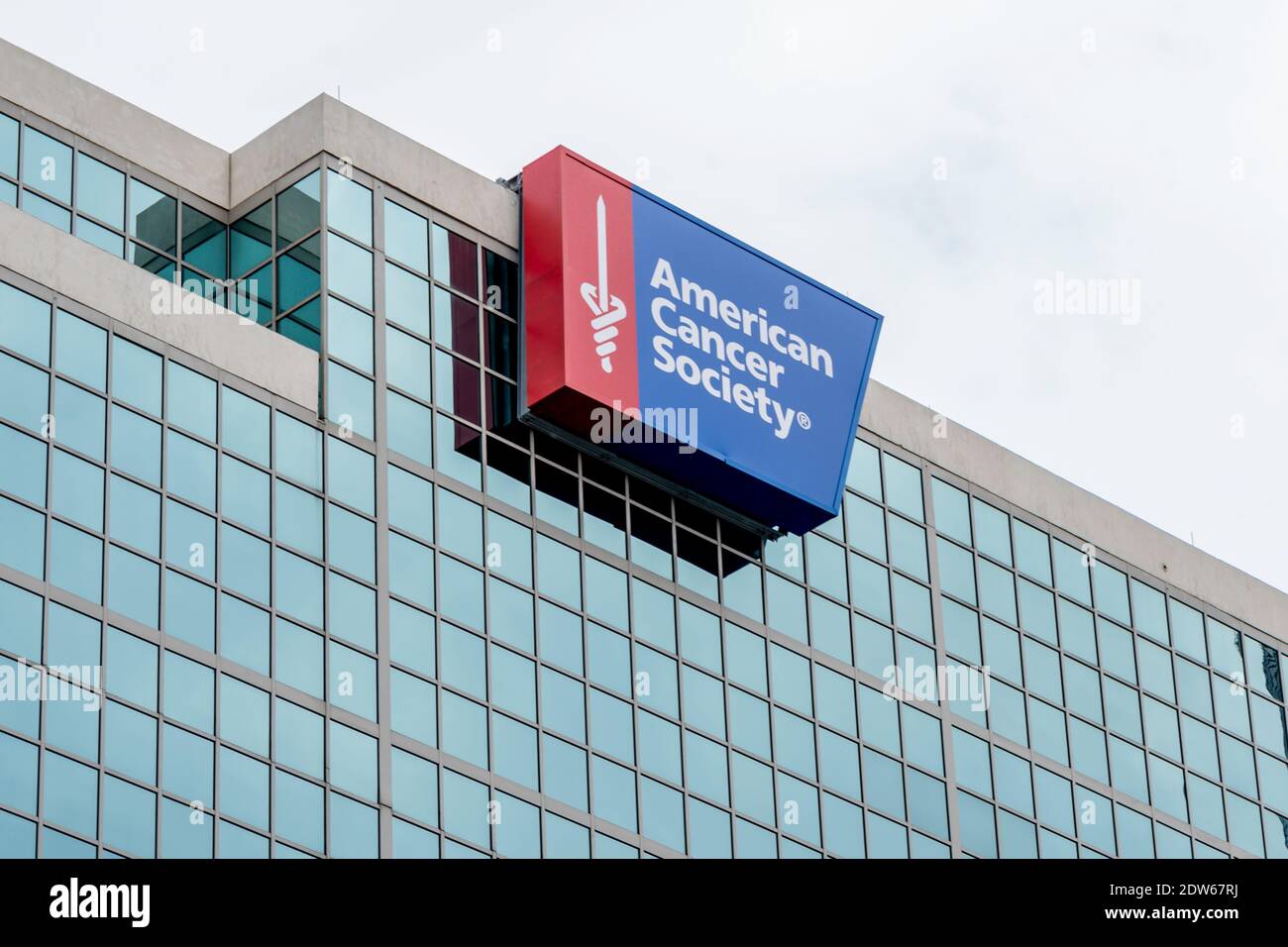 Atlanta, Georgia, USA - January 17, 2020: Sign of The American Cancer ...