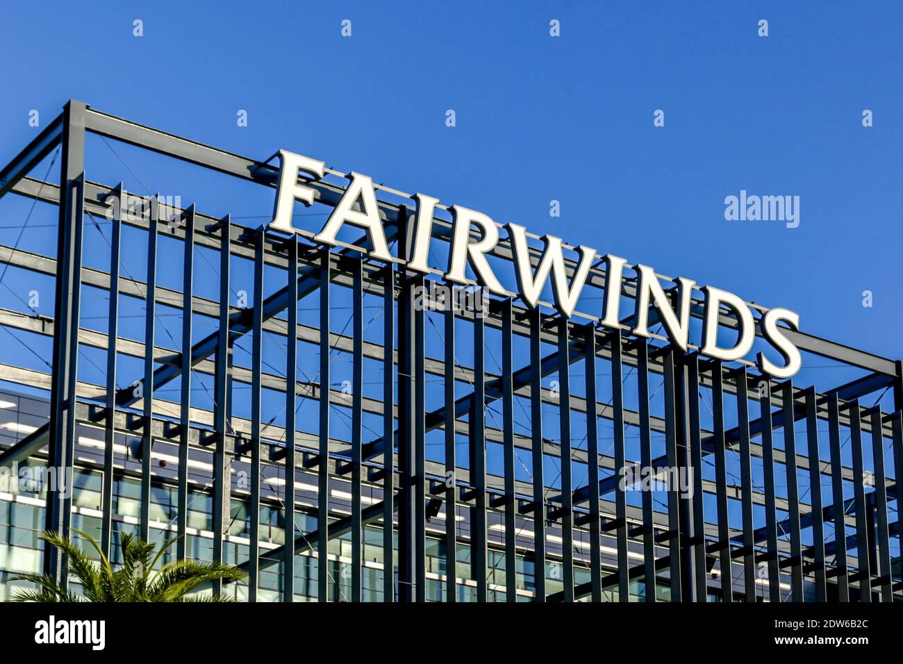 Fairwinds sign on the headquarters building in Orlando, Florida, USA ...