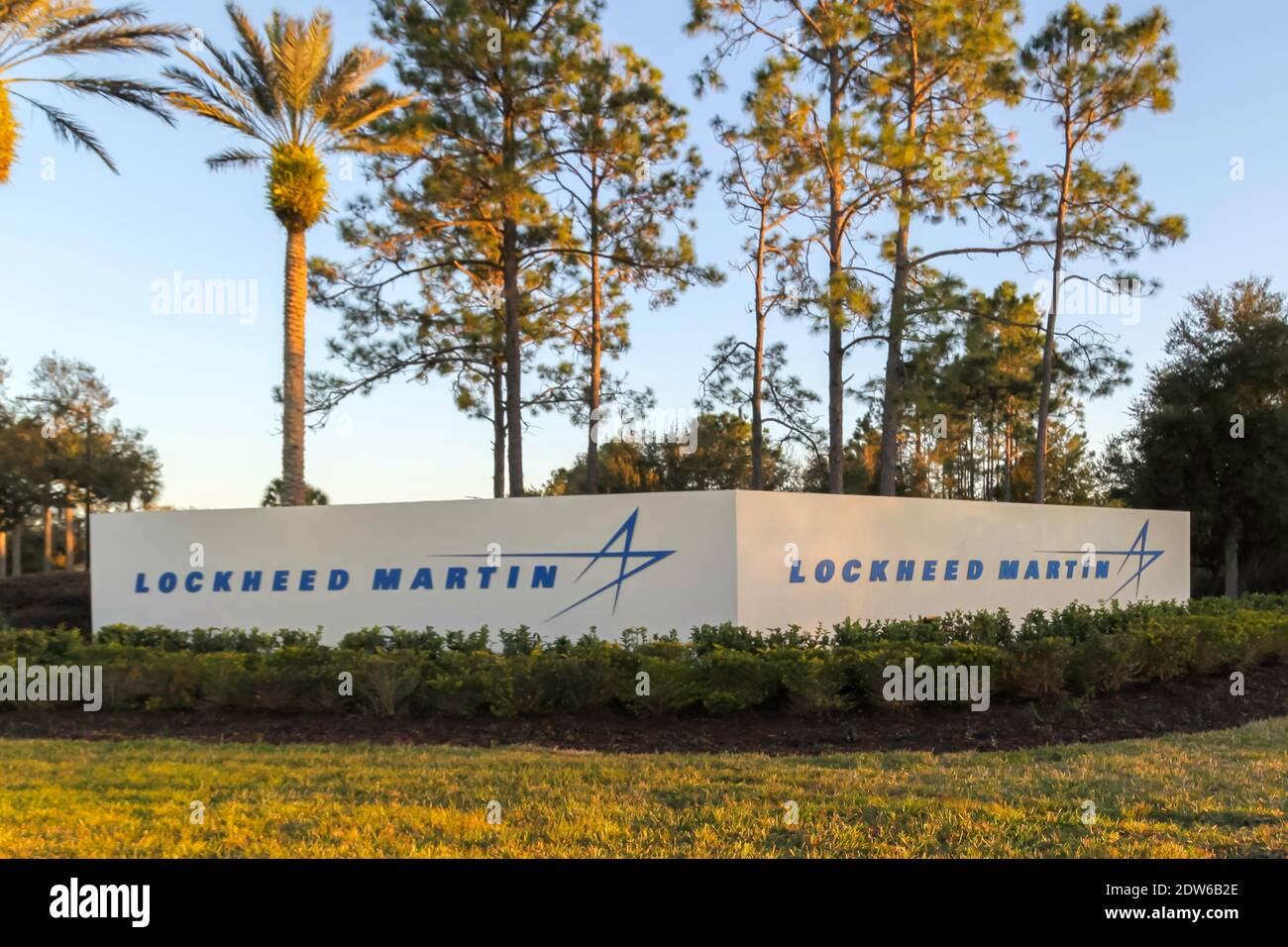 A Lockheed Martin sign in Orlando, Florida, USA Stock Photo - Alamy