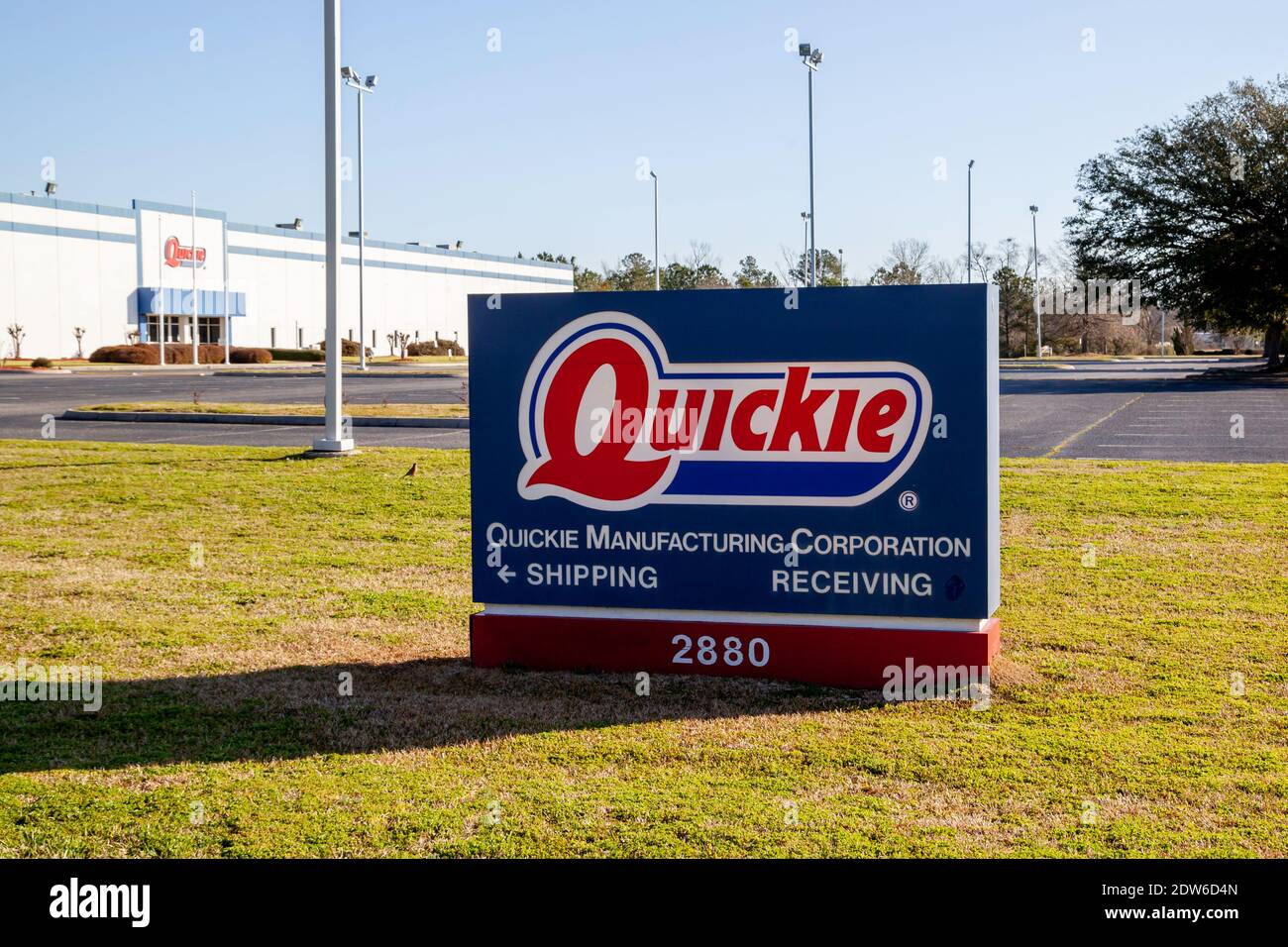 Sign of Quickie Manufacturing Corporation in Lumberton, North Carolina ...