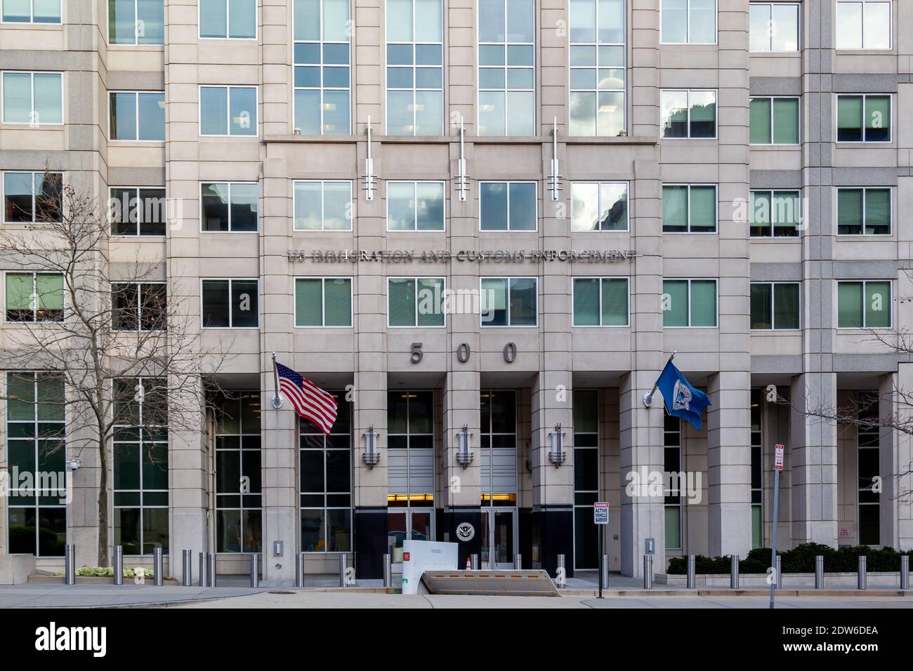 US Immigration and Customs Enforcement building in Washington, D.C. USA ...