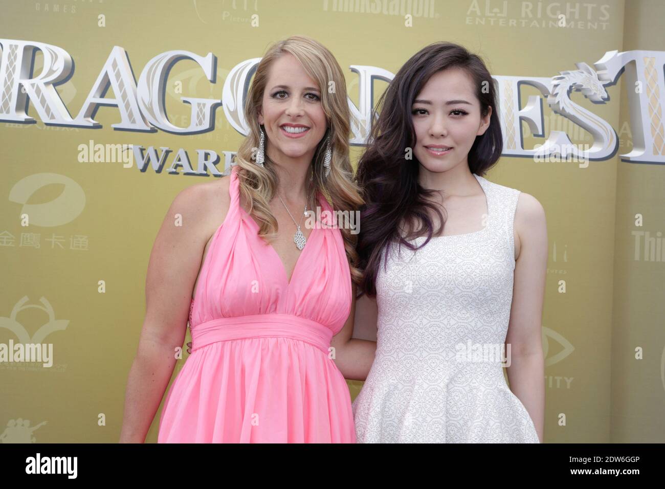 Keely Hawkes and Jane Zhang at the photocall for the film Dragon Nest ...