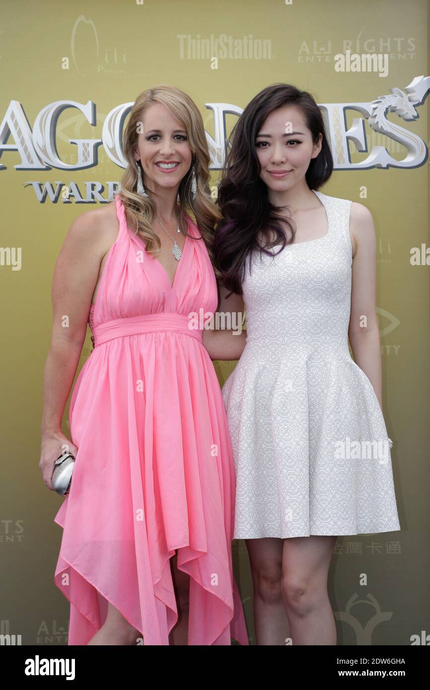 Keely Hawkes and Jane Zhang at the photocall for the film Dragon Nest ...