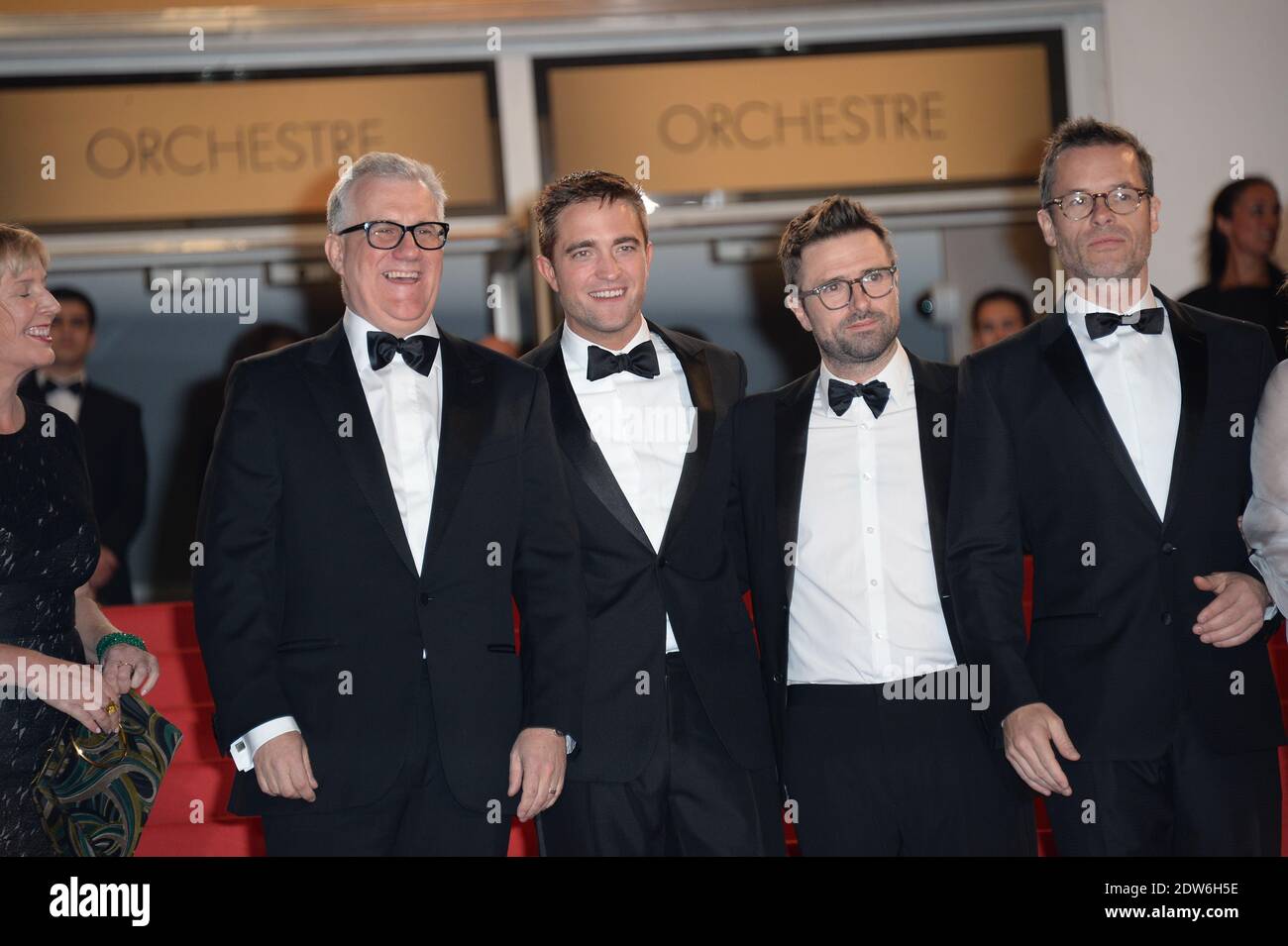 Robert Pattinson, Guy Pearce, David Michod, David Linde, arriving at ...