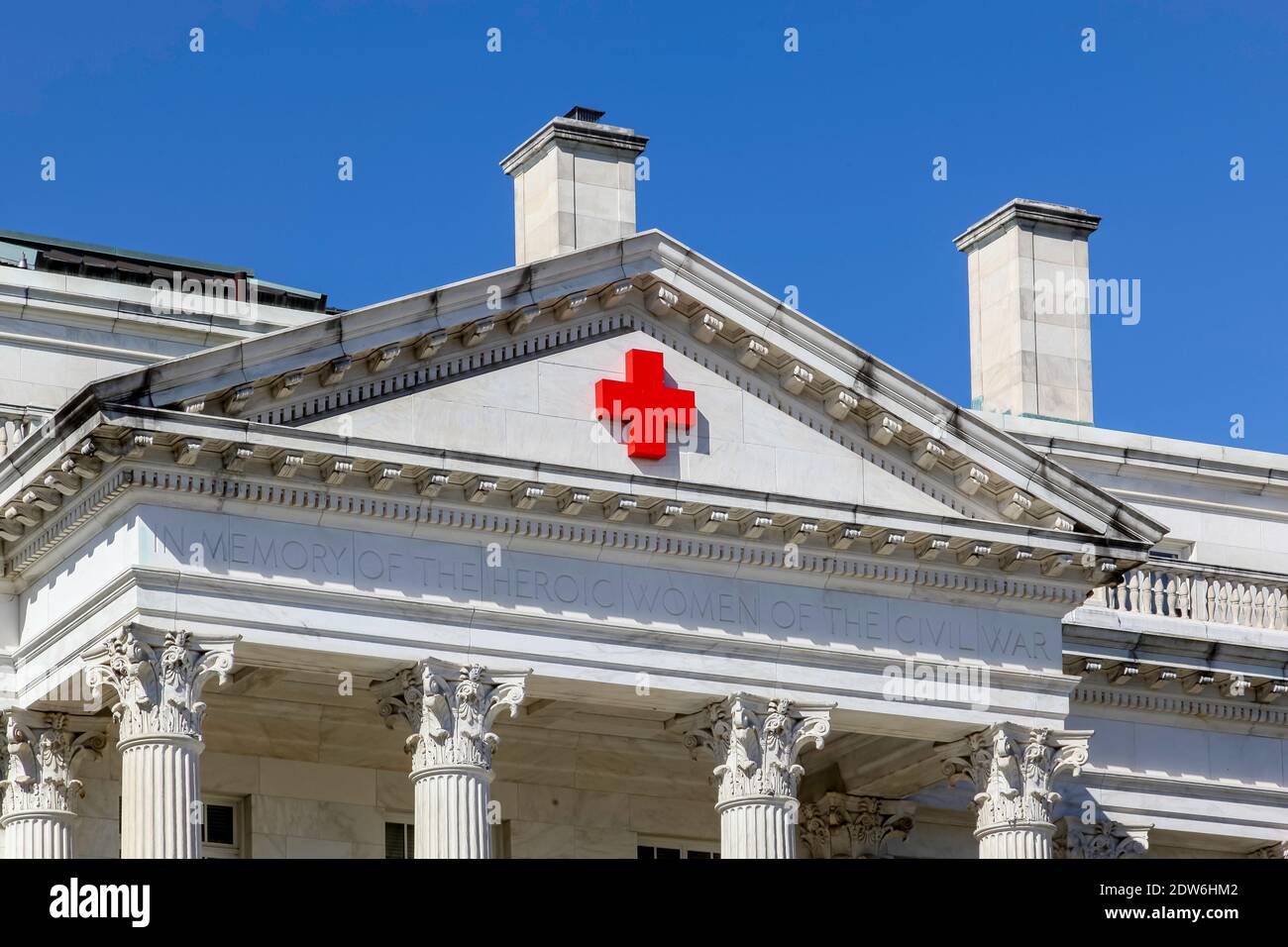 Facade of American Red Cross National Headquarters in Washington, D.C ...