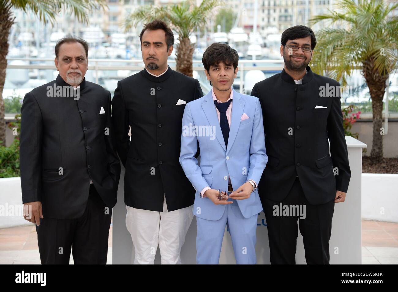 Director Kanu Behl, Ranvir Shorey, Lalit Behl, Amit Sial posing at the ...
