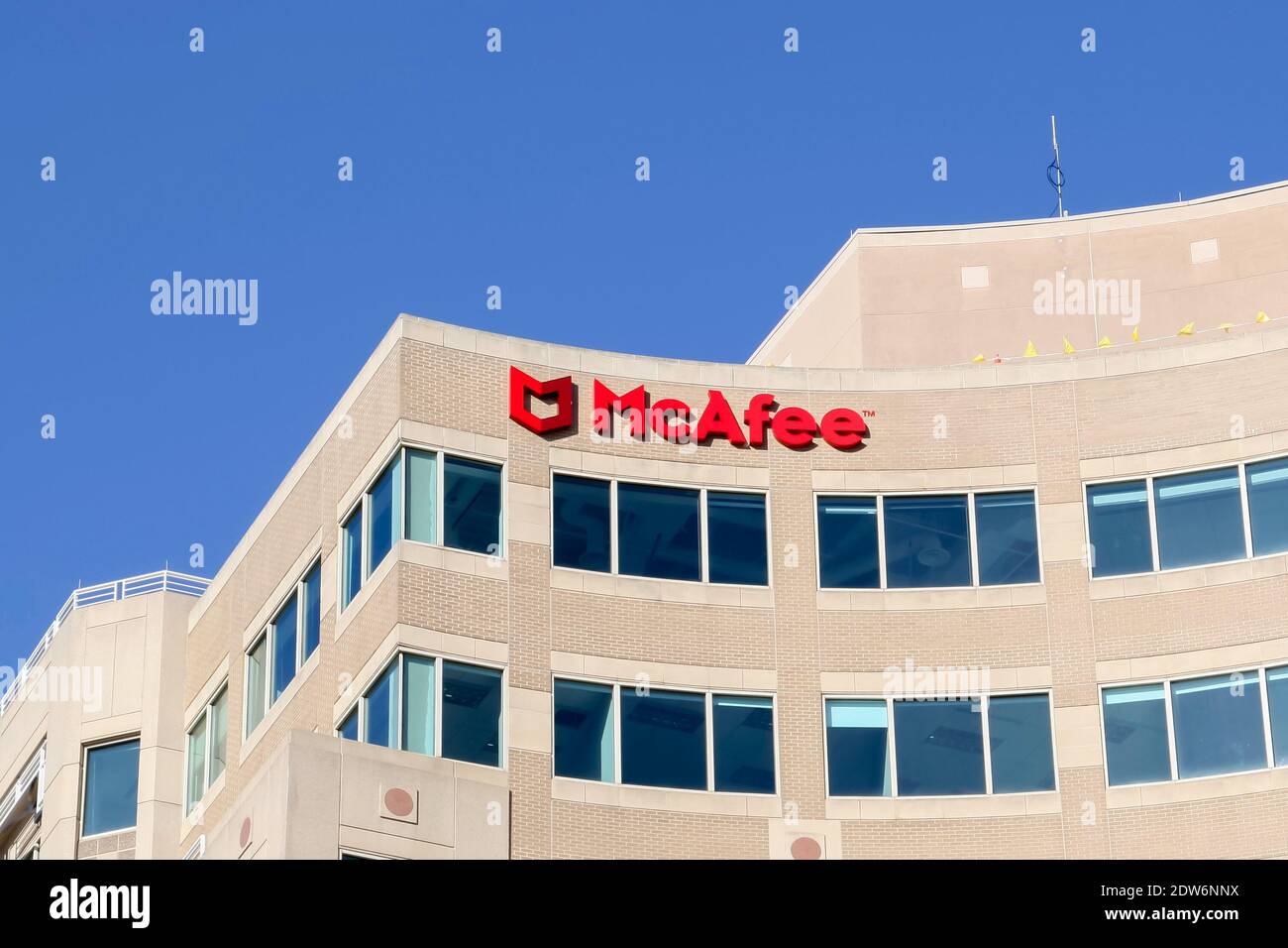 McAfee sign on its office building in Reston, Virginia, USA Stock Photo - Alamy