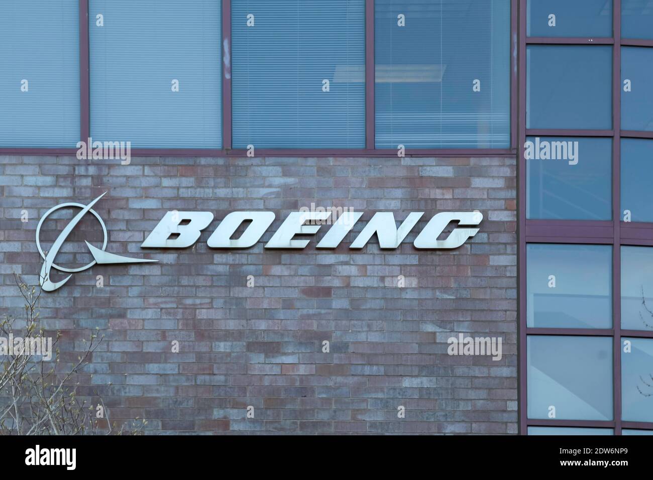 Boeing sign on the building in Herndon, Virginia, USA Stock Photo - Alamy