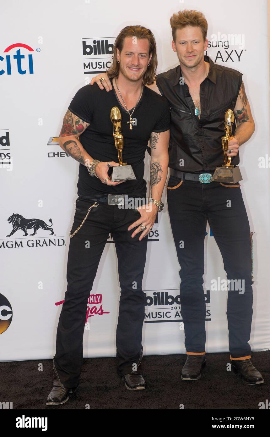 Florida Georgia Line members Tyler Hubbard (L) and Brian Kelley in the ...