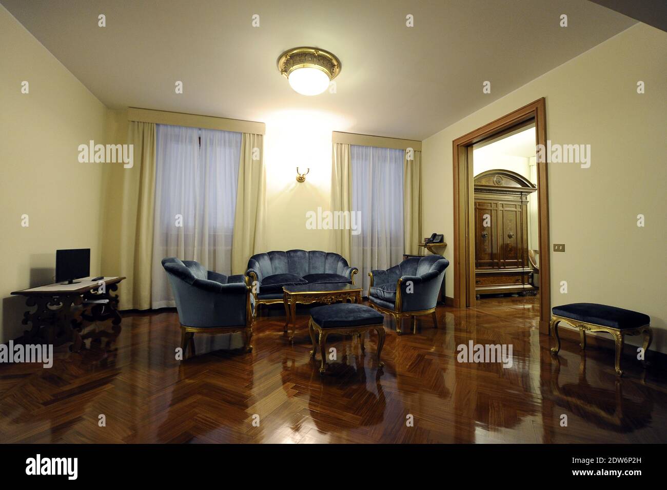 A view of Pope Francis' appartment at Santa Marta Residence at the ...