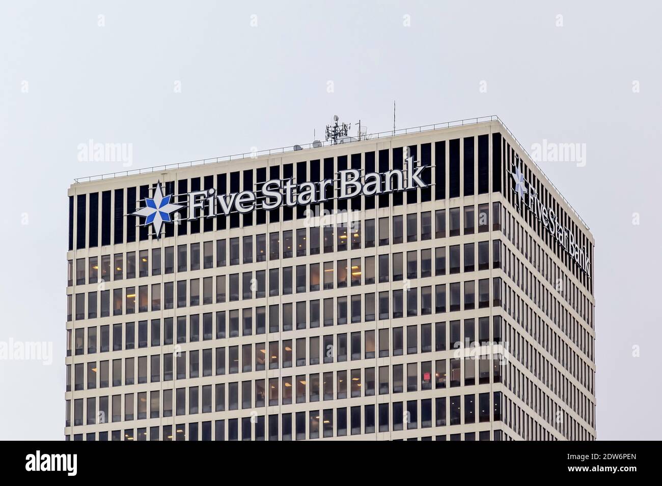 Five Star Bank sign on the building Rochester, New York, USA Stock ...