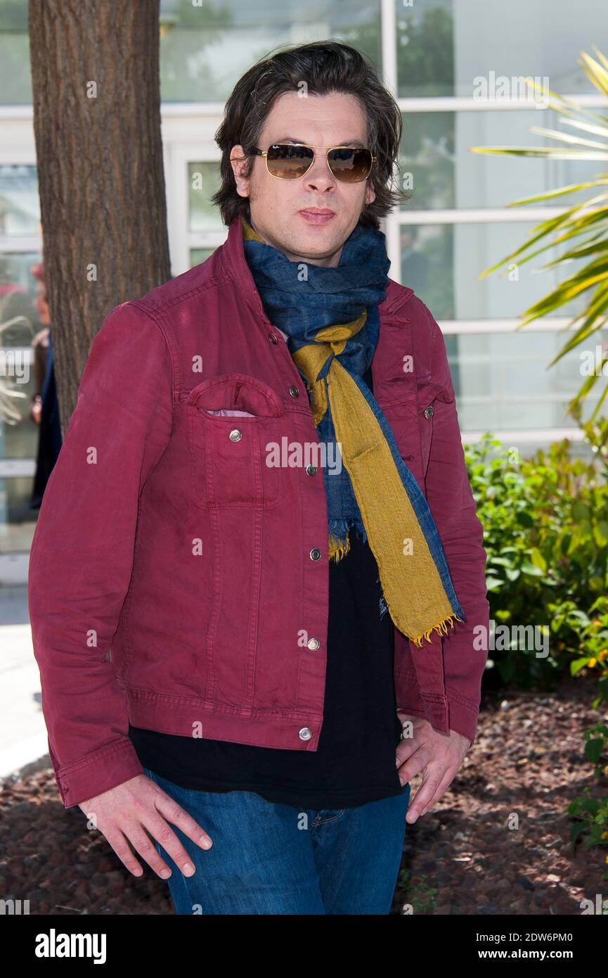 Benjamin Biolay poses at the photocall Jeunes Talents Adami held at the ...