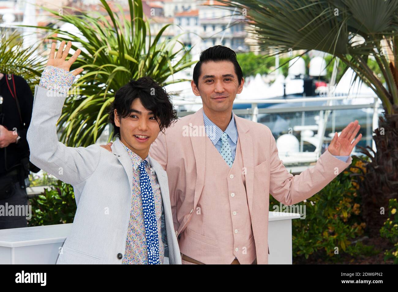 Jun Murakami and Nijiro Murakami at a photocall for the film Still The Water (Futatsume No Mado ...