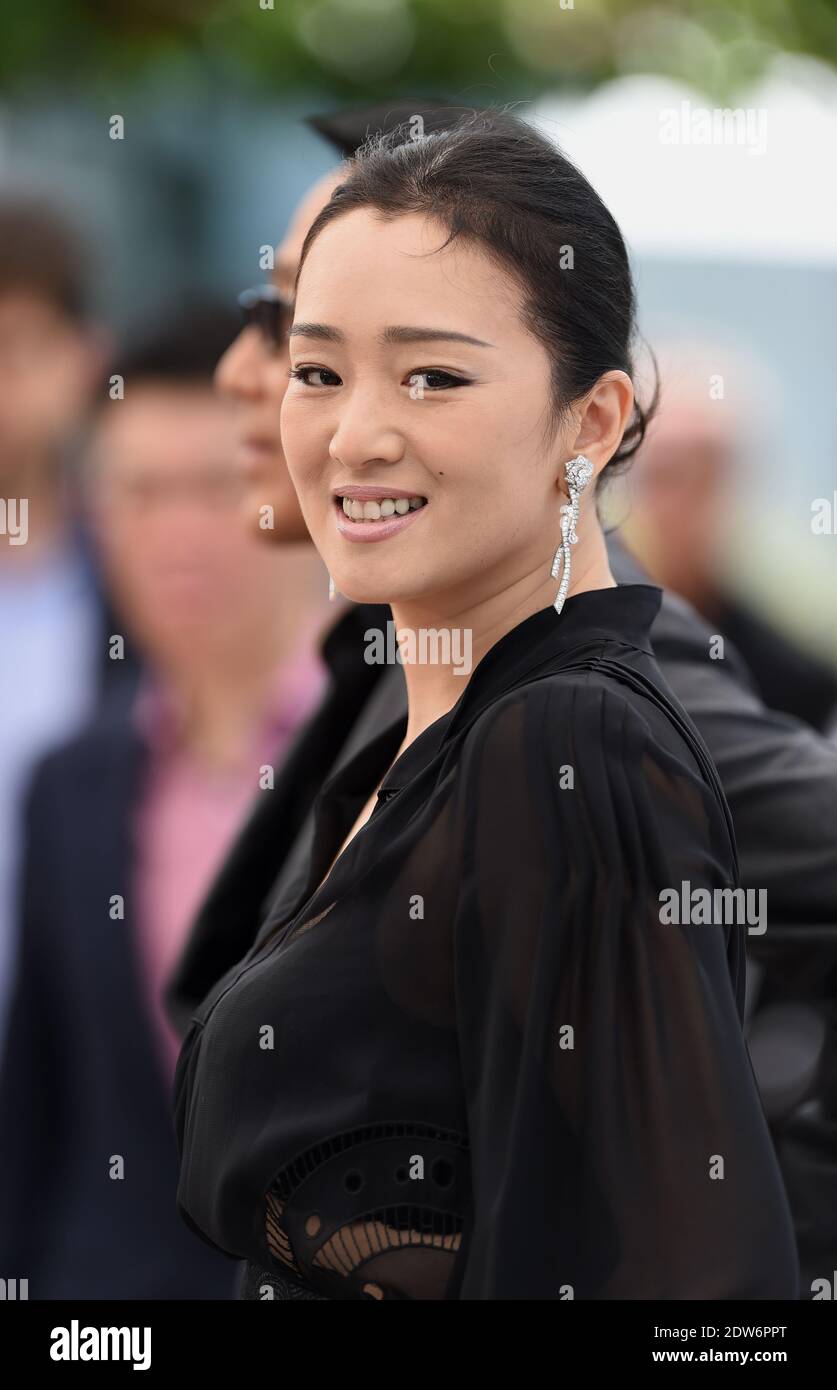 Gong Li posing at the photocall for the film Coming Home (Gu Lai) held ...
