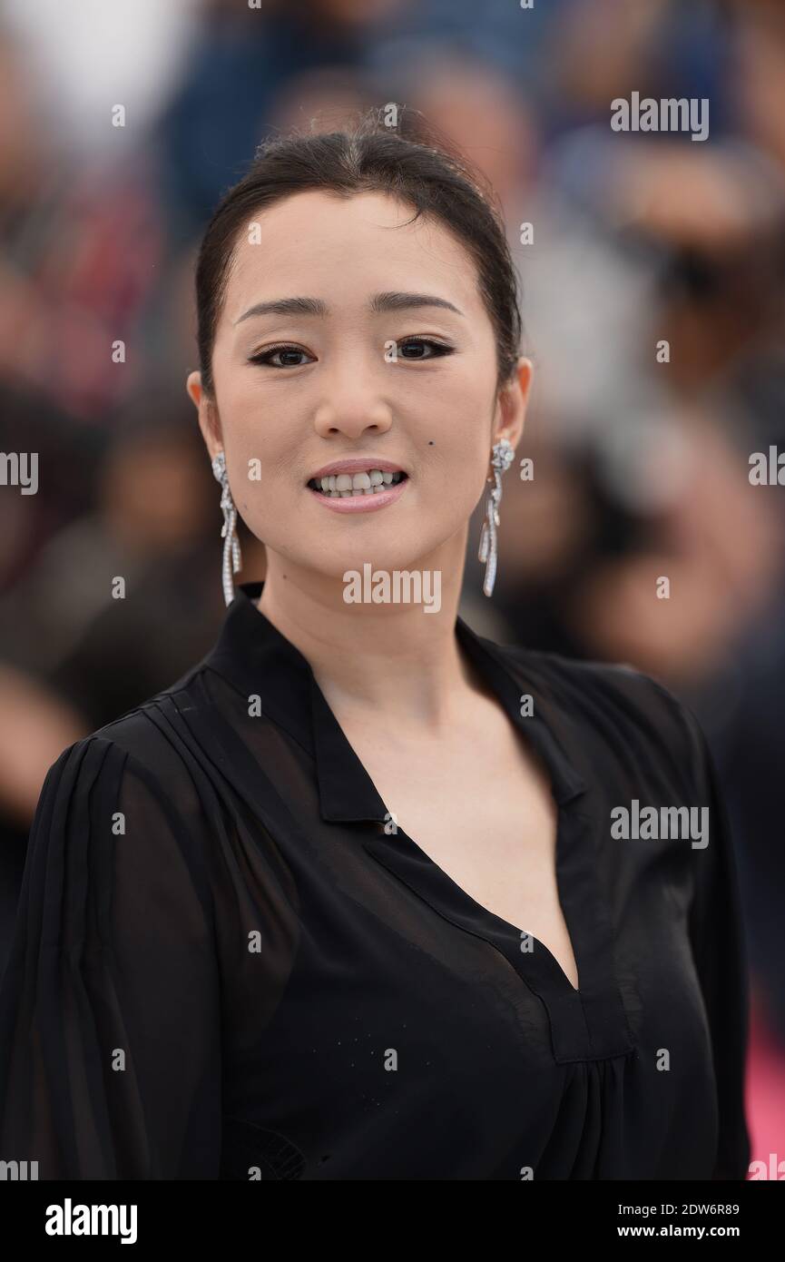 Gong Li posing at the photocall for the film Coming Home (Gu Lai) held ...