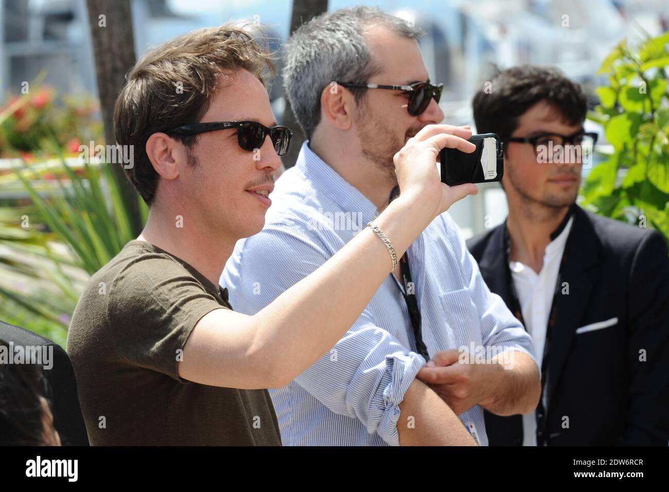 Reda Kateb posing at the photocall for the film Lost River held at the ...