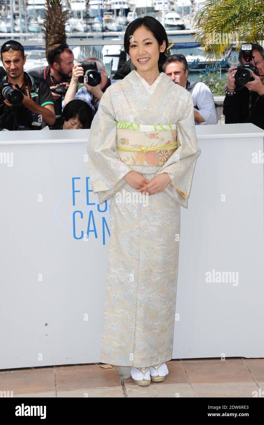 Jun Yoshinaga posing at Still The Water (Futatsume No Mado) photocall ...