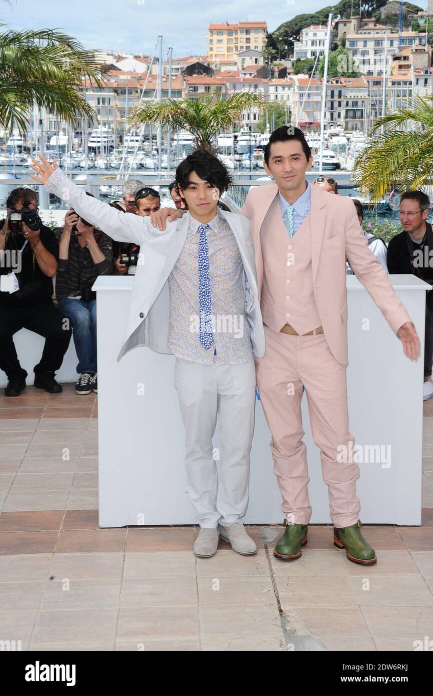 Jun Murakami, Nijiro Murakami posing at Still The Water (Futatsume No Mado) photocall held at ...