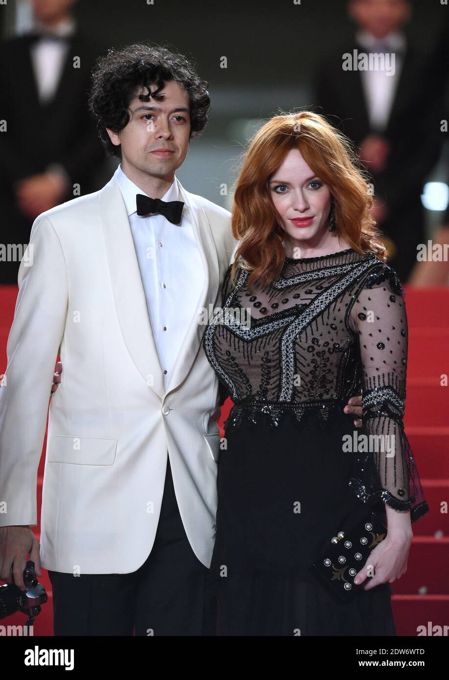 Christina Hendricks and husband Geoffrey Arend arriving at the Palais ...