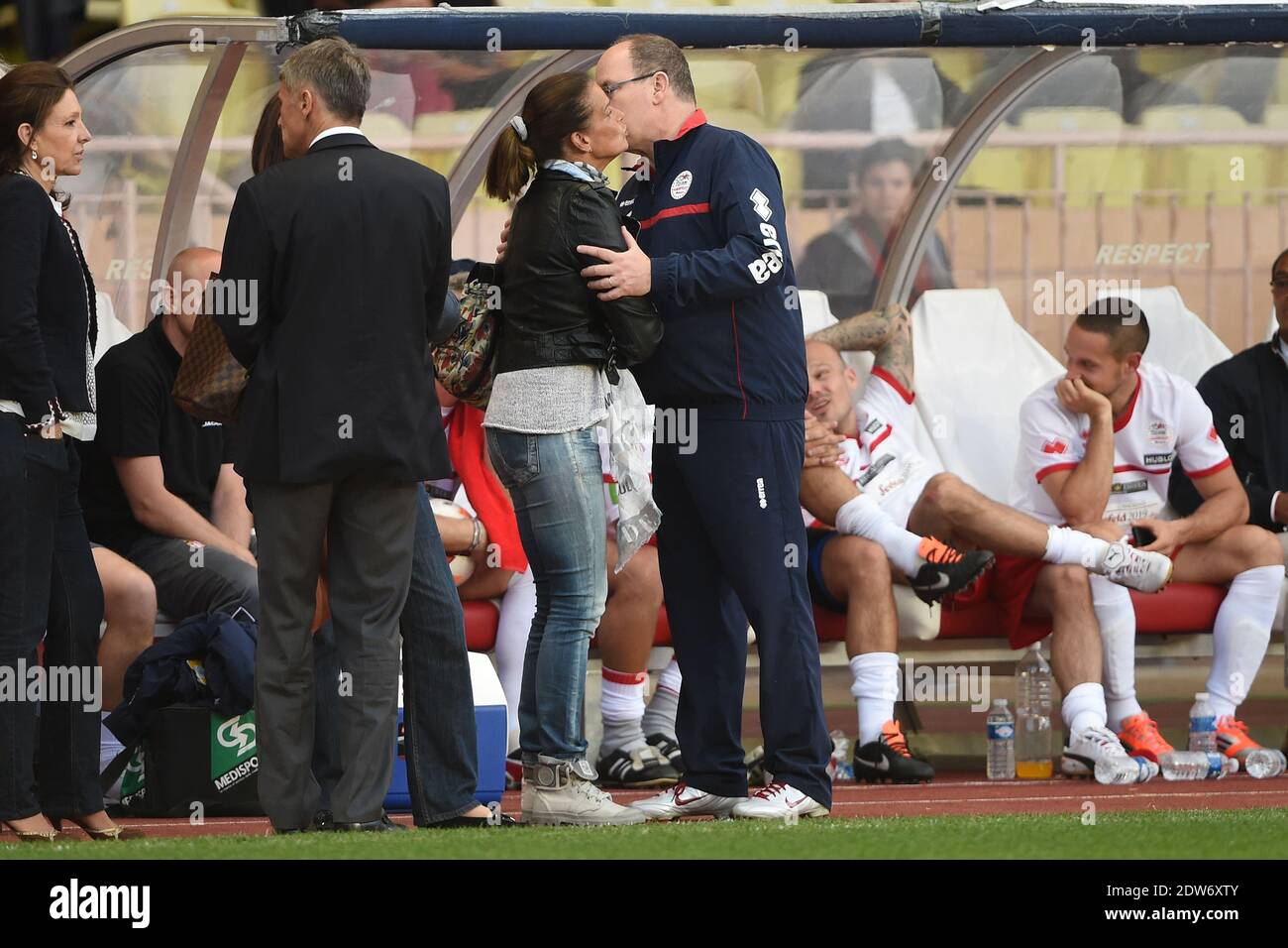 HSH the Princess Stephanie and Prince Albert of Monaco attend the World ...