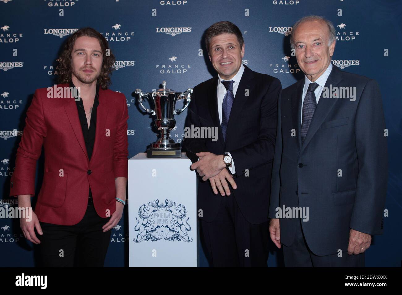 French Singer Julien Dore, Vice President of Longines Juan Carlos ...