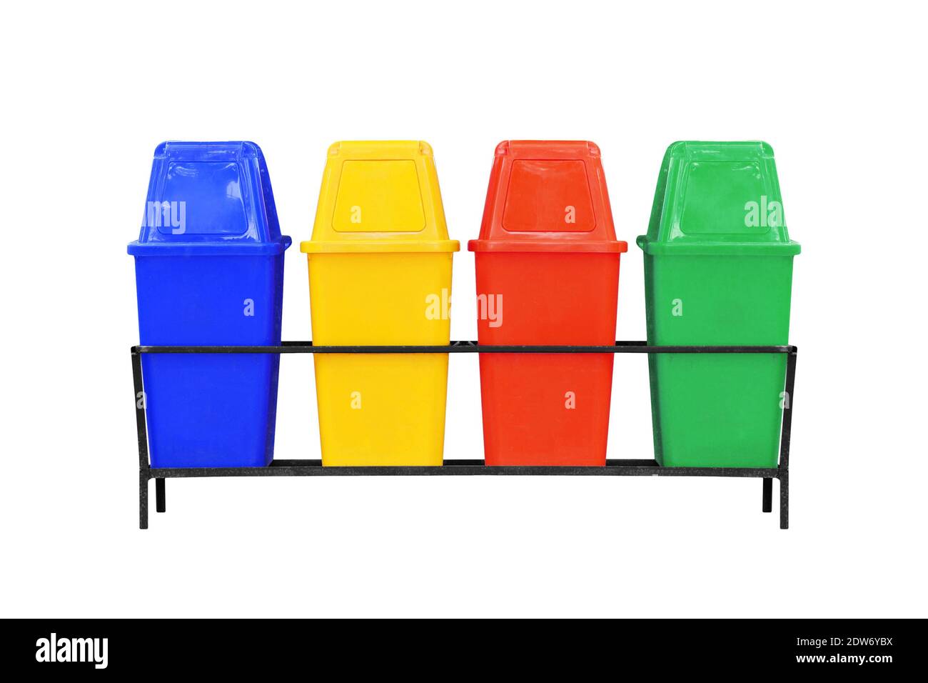 Colorful garbage cans Cut Out Stock Images & Pictures - Alamy