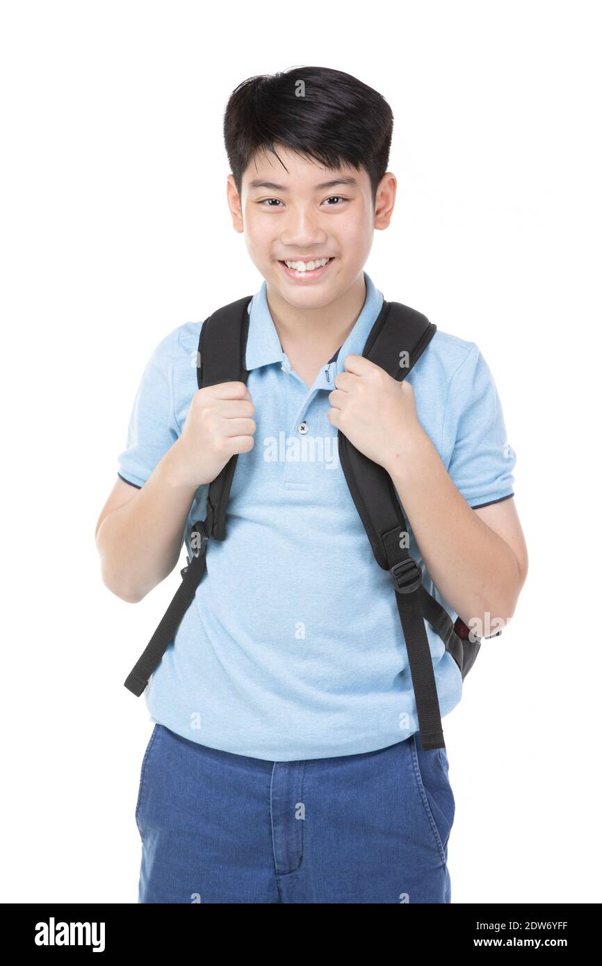 Child with schoolbag asia hi-res stock photography and images - Alamy