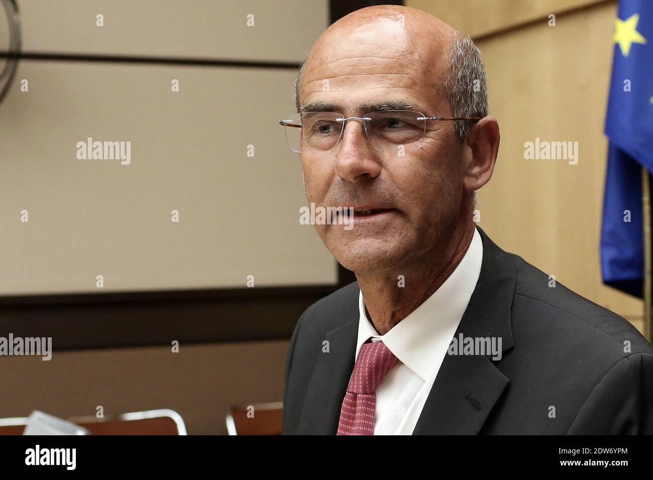 CEO of French engineering group Alstom Patrick Kron attends a hearing ...