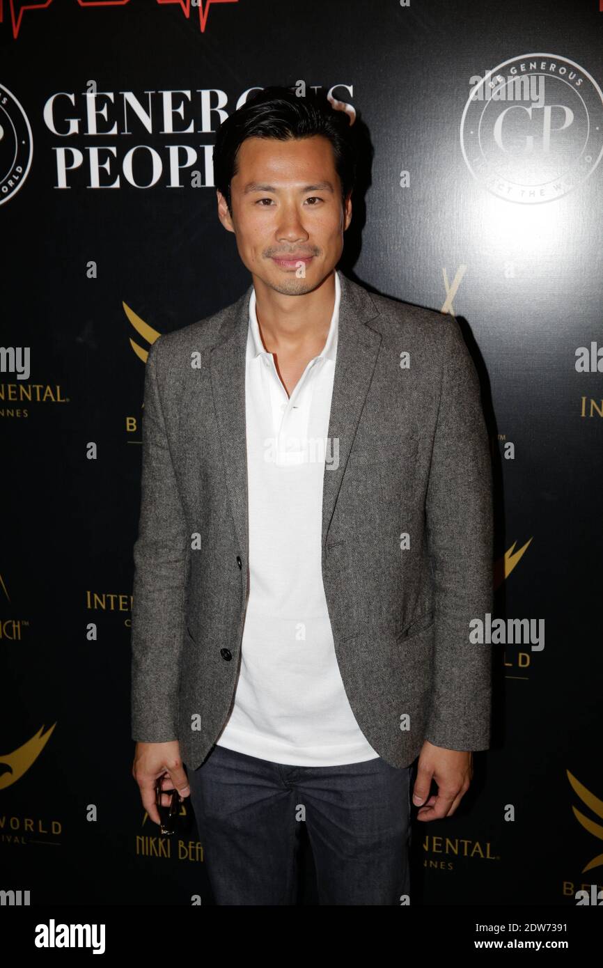 Fred Chau attending the Heart Fund Gala at Carlton hotel in Cannes as ...