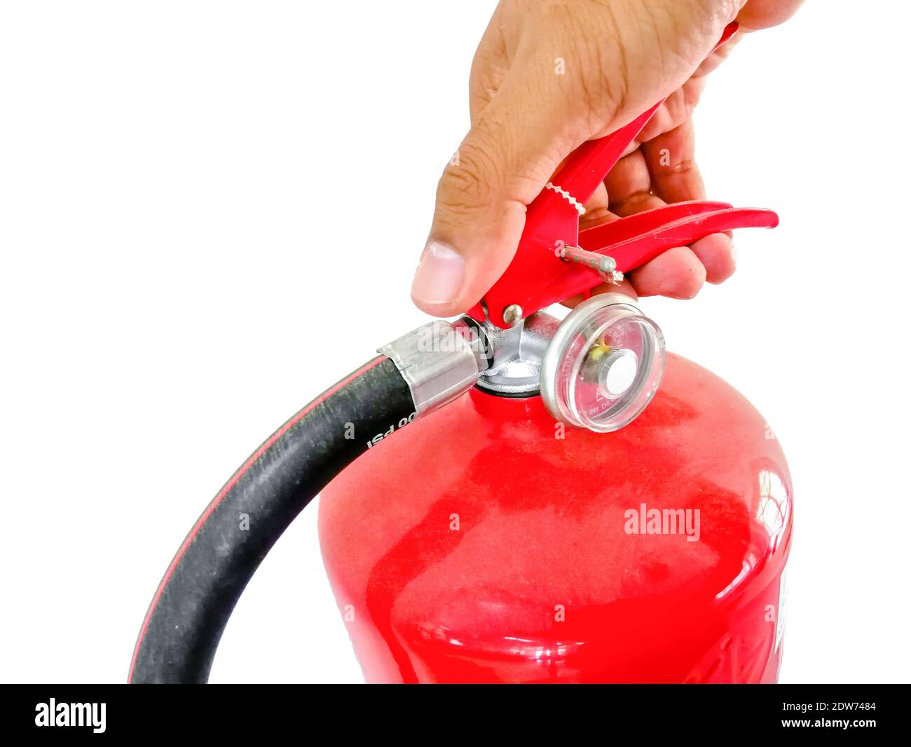 Hand holding fire extinguisher hi-res stock photography and images - Alamy