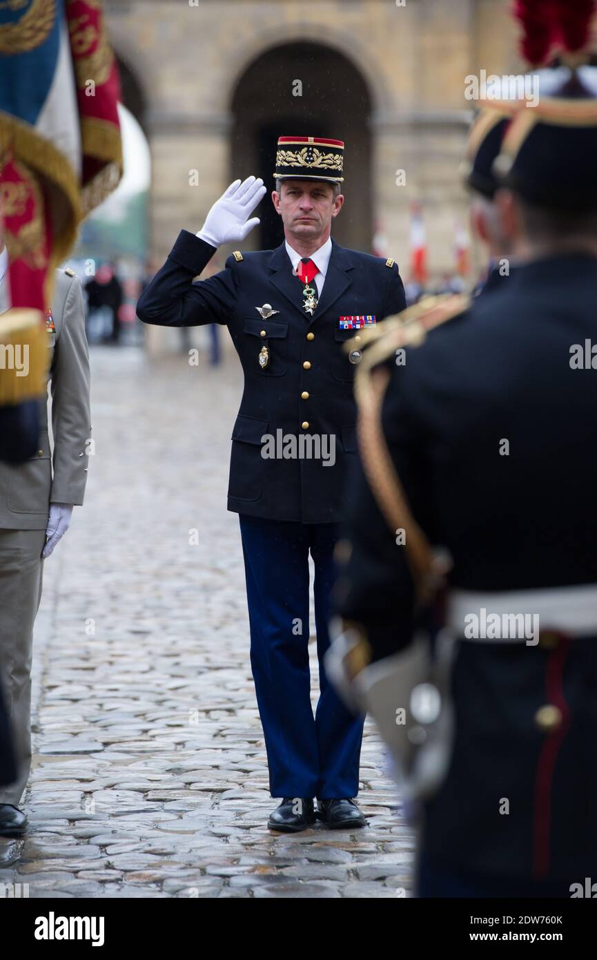 Chief of National Gendarmerie, General Denis Favier during a military ...