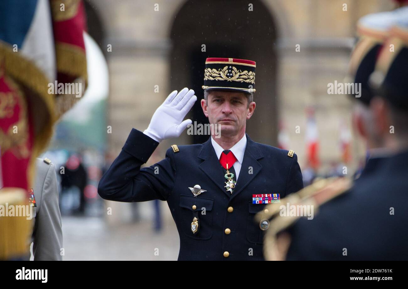Chief of National Gendarmerie, General Denis Favier during a military ...