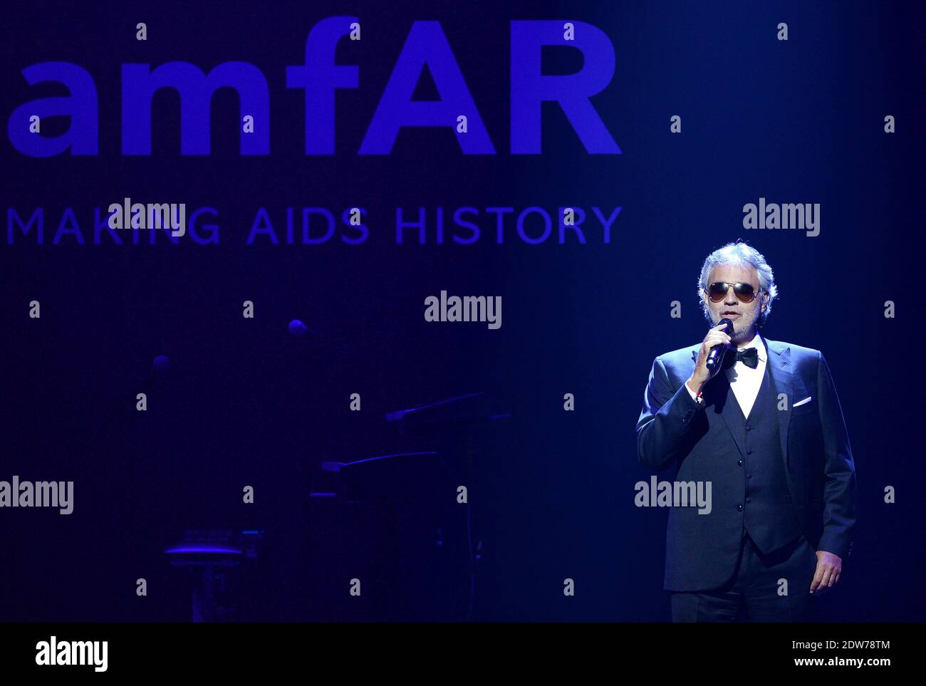 Andrea Bocelli attending the amfAR's 21st Cinema Against AIDS Gala ...