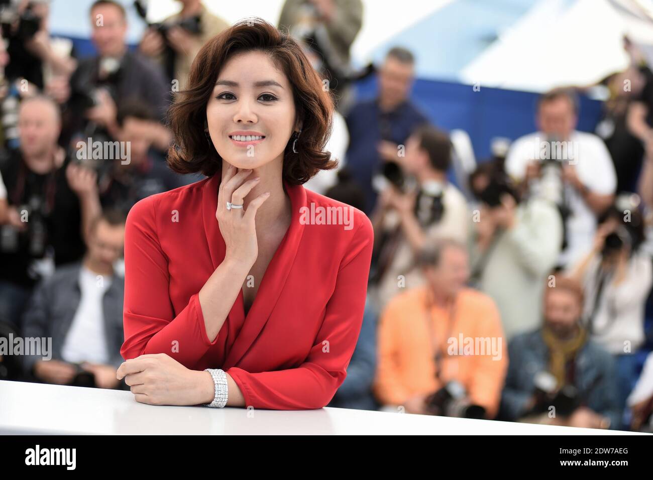 Kim Sun Ryoung at the photocall for the film Pyo Jeok held at the ...