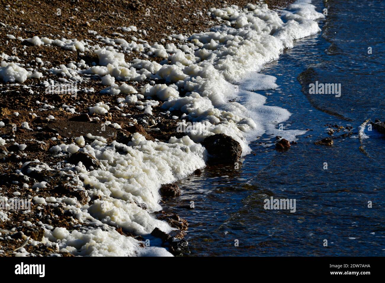 Coastal pollution at the Wash in Snettisham Stock Photo - Alamy