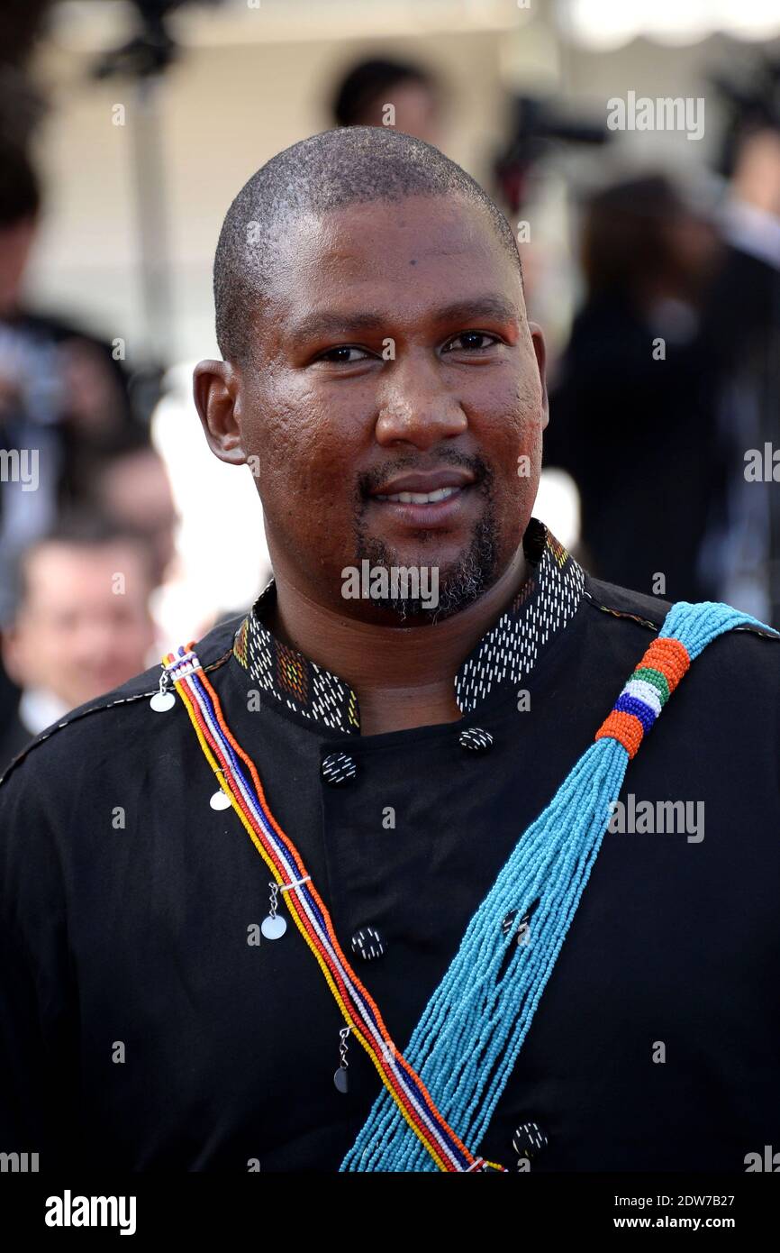 Mandla Mandela arriving at the Palais des Festivals for the screening ...
